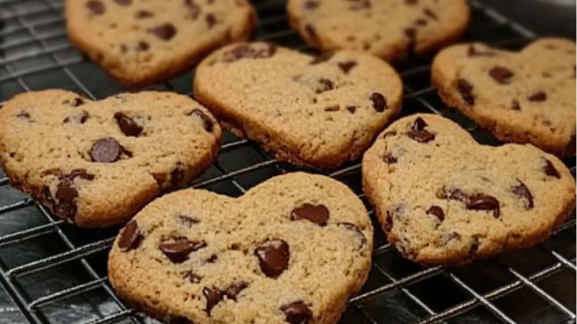 Heart-Shaped Chocolate Chip Cookies : The Perfect Valentine’s Day Treat ...
