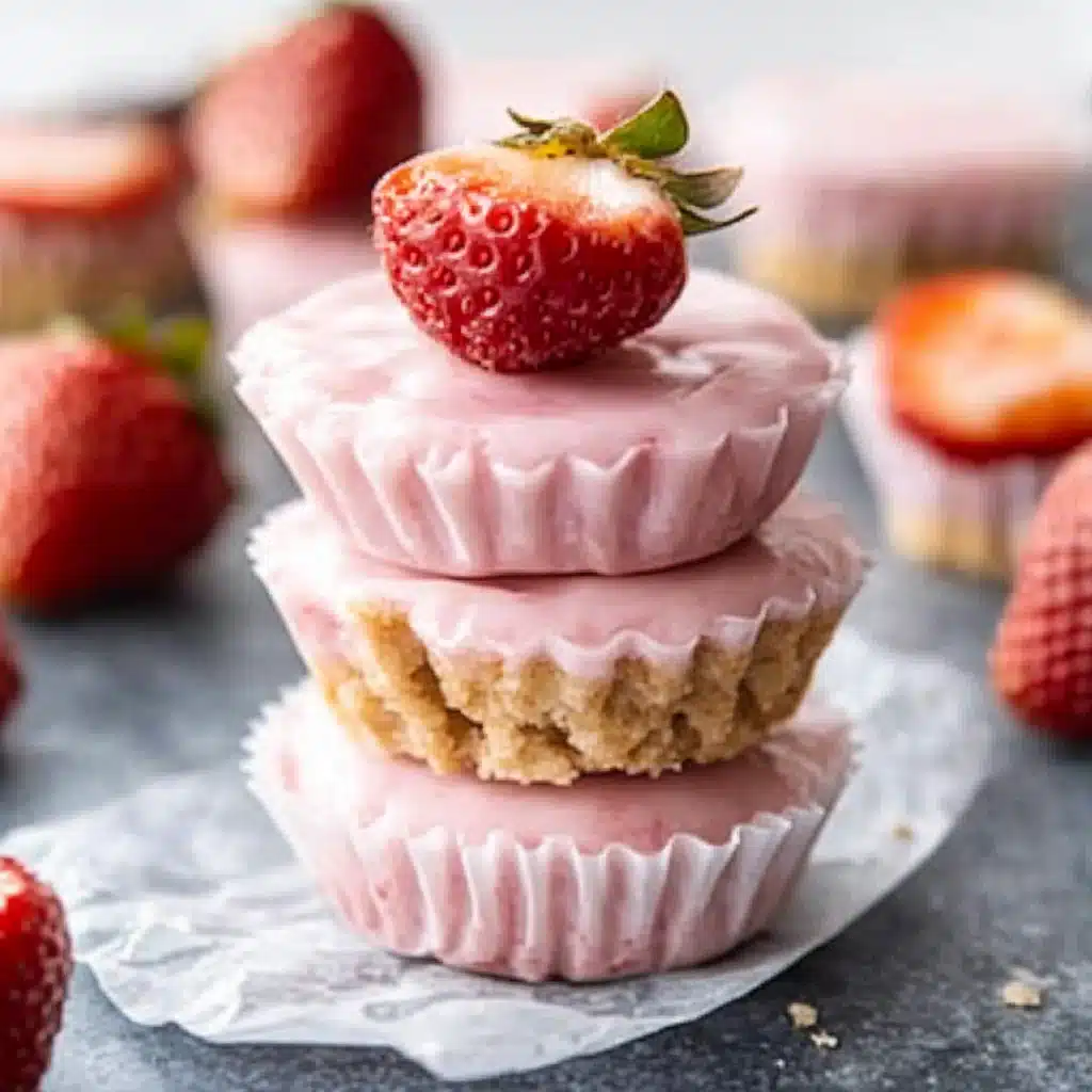 Delicious 3-Ingredient Strawberry Yogurt Bites : A Healthy Frozen Treat ...